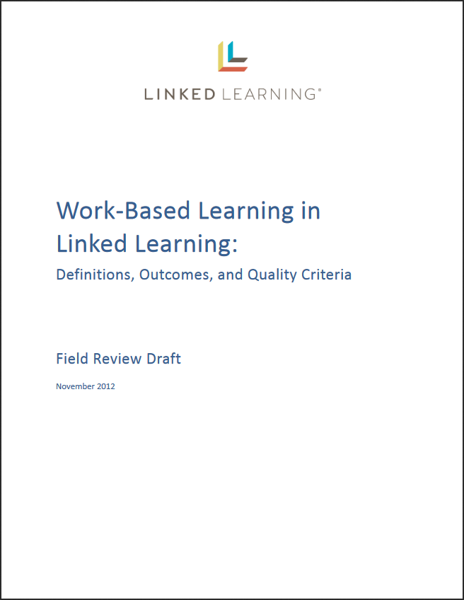 Work-Based Learning - ConnectED | ConnectED | The National Center for ...